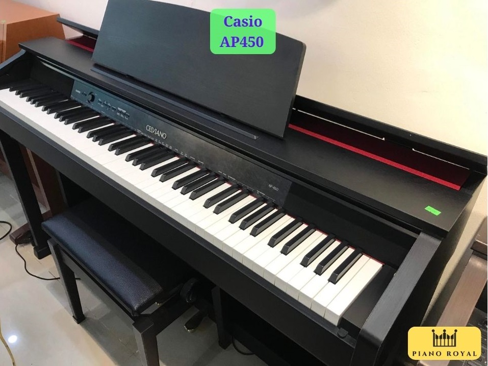 Đàn piano điện Casio AP450 với thiết kế hiện đại